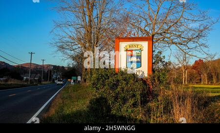 Welcome to Connecticut Sign Stock Photo - Alamy