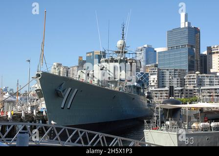 Destroyer HMAS Vampire at the Australian National Maritime Museum ...