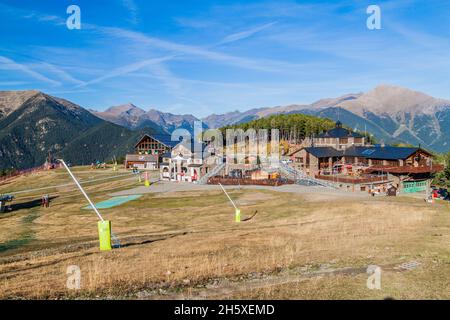 LA SERRA, ANDORRA - OCTOBER 26, 2017: La Serra Ski resort, Andorra ...