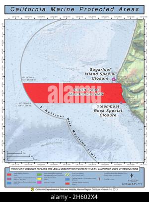 Map of Mendocino in California Stock Photo - Alamy