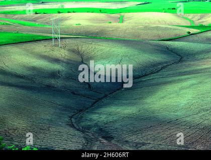 Severe sheet and rill erosion on highly erodible soils in Cass County ...