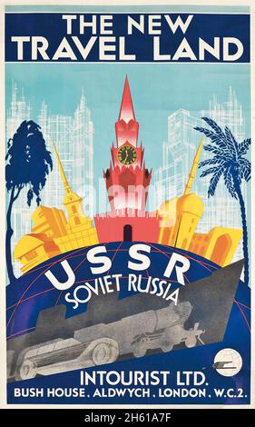 USSR travel poster Stock Photo - Alamy