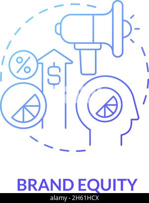 Brand equity blue concept icon Stock Vector Image & Art - Alamy