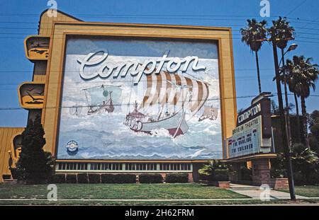 1980s America - Compton Drive-In Theater, Rosecrans Avenue, Compton ...