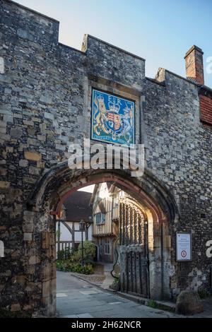 england,hampshire,winchester,winchester cathedral,15th century priory ...