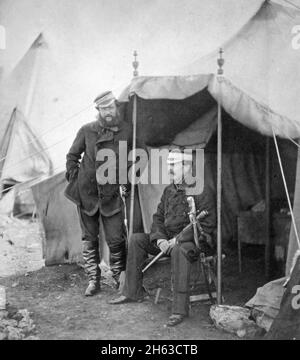 Lieutenant General Sir John Campbell & Captain Hume, his aid Stock ...
