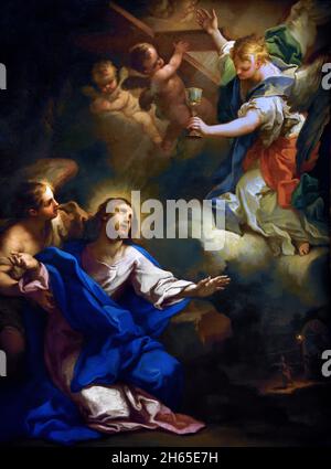 Sebastiano Conca - Christ in the Garden of Gethsemane Stock Photo - Alamy