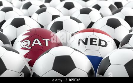 Netherlands national football team. National Flag on green grass and ...