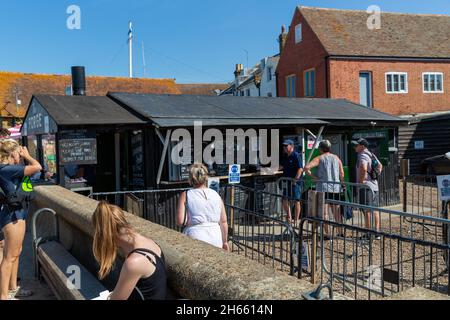 The Forge, Fish and Chips, Whitstable Bay, Kent Stock Photo - Alamy