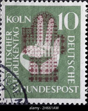Germany Postage Stamp - Cologne Cathedral Stock Photo - Alamy