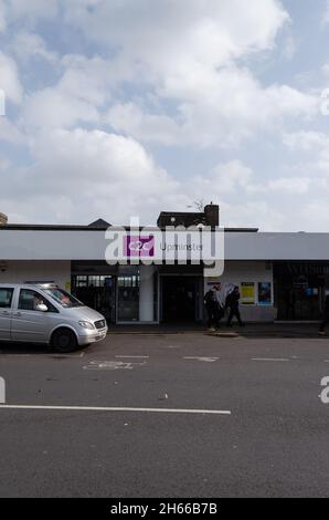 Upminster train station is the last stop on the district line, and also ...