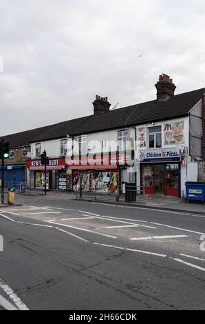 The shops along Ripple Road in Barking, London, UK Stock Photo - Alamy