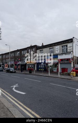 The shops along Ripple Road in Barking, London, UK Stock Photo - Alamy