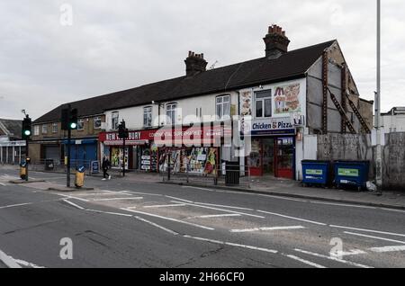 The shops along Ripple Road in Barking, London, UK Stock Photo - Alamy