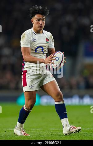 England's Marcus Smith during the Autumn International match at ...