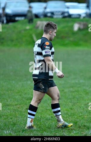 Trebanos, Wales. 13 November, 2021. Rhydian George of Trebanos RRC ...