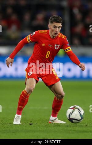 Harry Wilson of Wales in action. Wales v North Macedonia, FIFA World ...