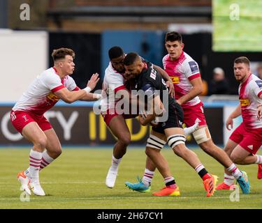 Saracens Andy Christie in action during the Gallagher Premiership Rugby ...