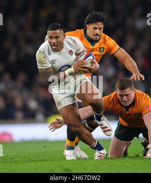 England's Manu Tuilagi during the Autumn International match at ...