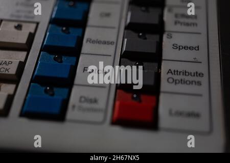 Top closeup shot of an equalizer music instrument Stock Photo - Alamy
