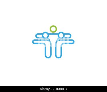 Creative Three People Abstract Team Logo Symbol Vector Stock Vector ...