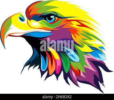 how to draw a realistic bald eagle head