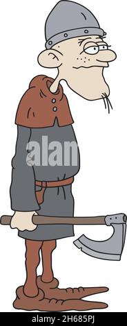 The vectorized hand drawing of a funny old truck Stock Vector Image ...