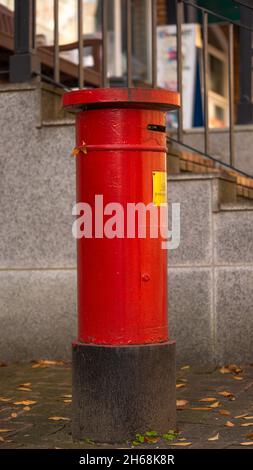 Korea Post mail box in Seoul. Korea Post is the national postal service ...