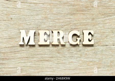 Alphabet letter with word merge in black line hand drawing as bubble ...
