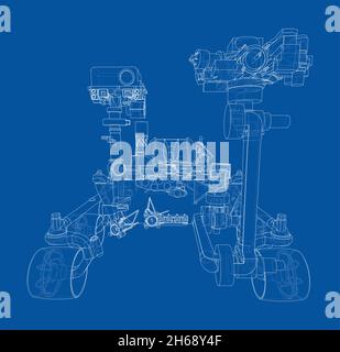 Mars Rover. Vector rendering of 3d Stock Vector Image & Art - Alamy