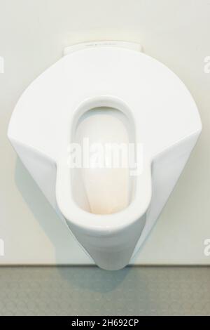 white ceramic female womens urinal in flushed with pride toilet ...