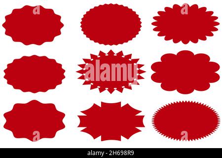 Vector abstract stickers and labels set Stock Vector Image & Art - Alamy