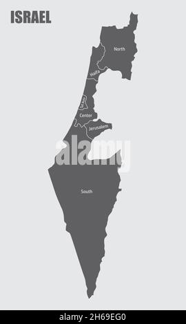 Map of Israel with flag and black outline Stock Vector Image & Art - Alamy