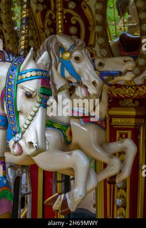 Funfair ride, Victorian period Stock Photo - Alamy