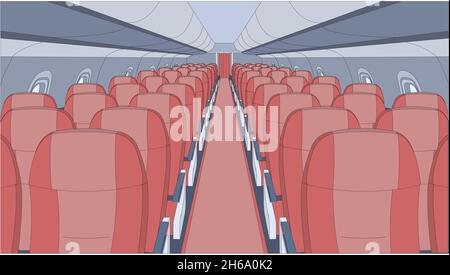 Vector airplane business class seats cabin Stock Vector Image & Art - Alamy