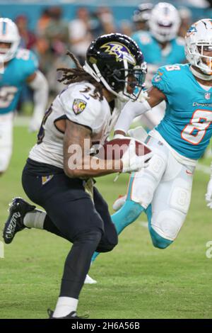 Baltimore Ravens Devin Duvernay during the first half of an NFL ...