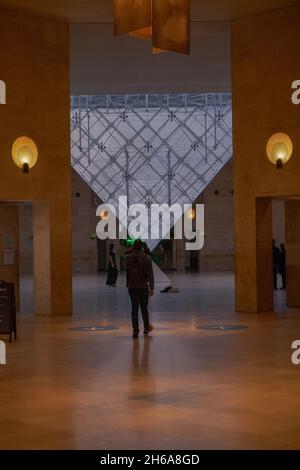 The Inverted Pyramid in Paris, France - modern glass skylight ...