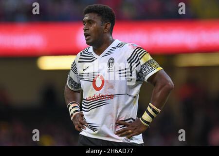 Temo Mayanavanua of Fiji in action during Quilter Nations Series match ...