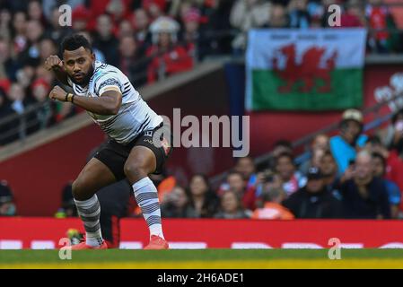 Vilimoni Botitu of Fiji, pre match Tribal haka Stock Photo - Alamy