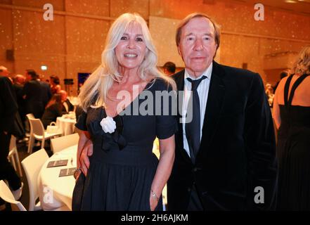Günter Guenter Netzer and wife Elvira at the ceremony German Media ...