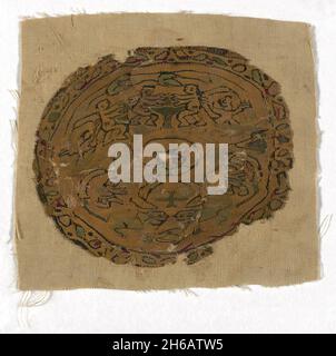 Roundel, Egypt, Roman period (30 B.C.- 641 A.D.), 6th century Stock ...