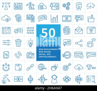 api line icon, outline symbol, vector illustration, concept sign Stock ...