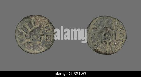 Coin Depicting the Goddess Tyche, 3rd century BCE-4th century AD Stock ...