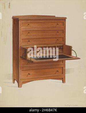 Shaker Secretary Desk, c. 1937 Stock Photo - Alamy