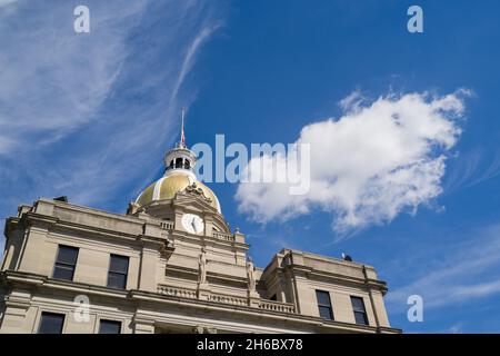classic architectural government dome under blue sky Stock Photo - Alamy