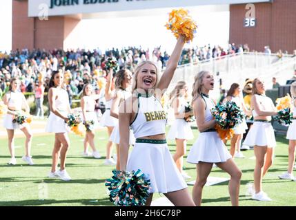 Waco, Texas, USA. 13th Nov, 2021. Baylor Bears cheerleaders during the ...