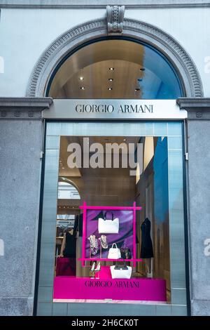 Giorgio Armani Luxury Designer Store Front Exterior In San Francisco ...