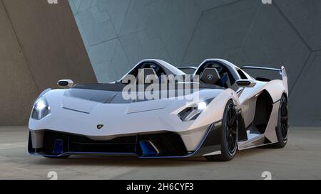 Lamborghini SC 20-unique model without a roof that was created in one ...