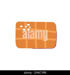 Cute rectangular chocolate bar piece kids emoji character vector set ...