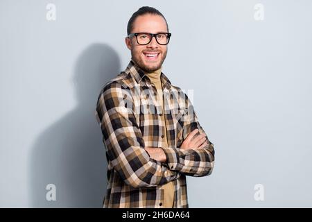 Profile photo of funny young blond lady wear pink t-shirt isolated on ...